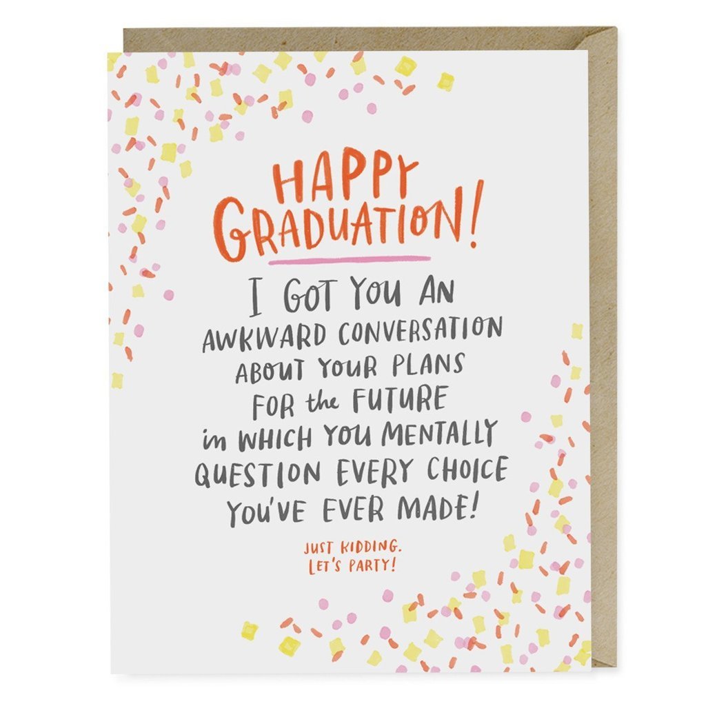 Awkward Conversation Graduation Card — Northlight Homestore